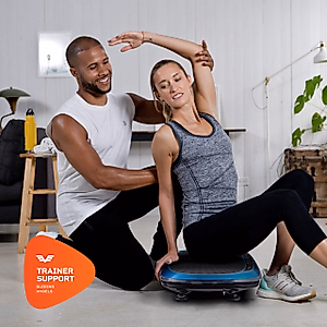 LifePro Vivid Pro Vibration Platform Machine - High Frequency 15-40 Hz Linear Viberation Plate Exercise Machine - Whole Body Home Workout Equipment for Awesome Fitness and Deep Tissue Therapy