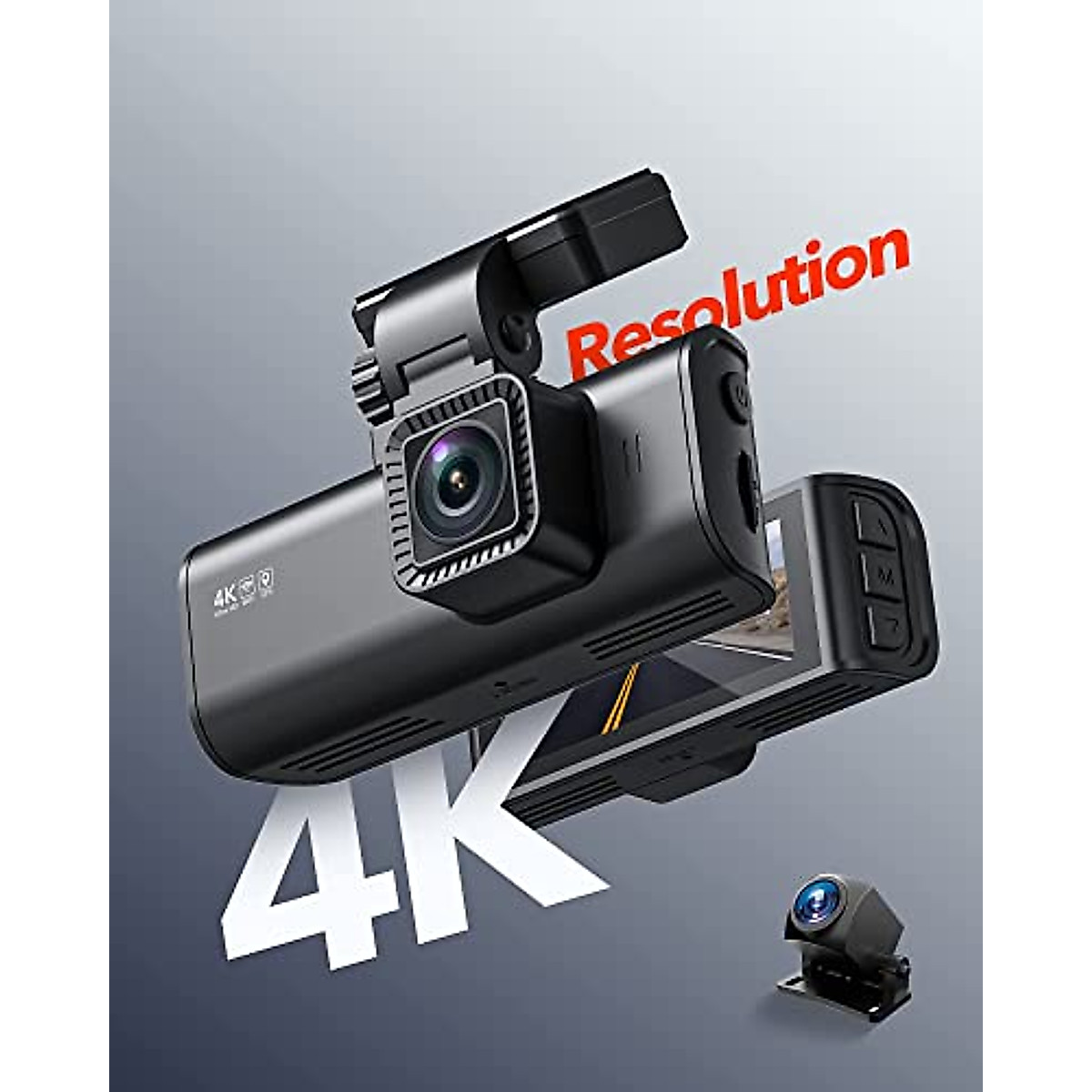 REDTIGER F7N 4K Dual Dash Cam Built-in WiFi GPS Front 4K/2.5K and Rear 1080P Dual Dash Camera for Cars,3.18 inch Display,170 Deg Wide Angle Dashboard Camera Recorder,Support 256GB Max