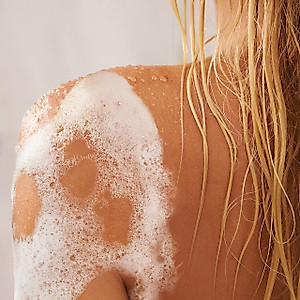 LaLicious Brown Sugar Vanilla Shower Oil & Bubble Bath - Shower Cleanser with Topical Probiotics & Grapeseed Oil, No Parabens (10oz)