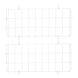 Holibanna Emergency Exit Light Wire Guard 2pcs Mount Exit Sign Damage Stopper Cage Steel Wire Guard Emergency Sign Protective Covers for School Office Gym