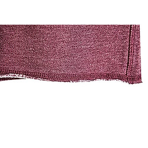 DELCARINO Men's Casual Soft Cotton Elastic Jogger Gym Active Pocket Knit Shorts Burnout Wine Medium