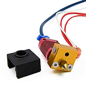 Creality Ender 3 /Pro/V2 3D Printer Assembled Extruder MK8 HotEnd Kit 24V with 0.4mm Nozzle Upgrade with Low Friction Creality-Capricorn Tubing