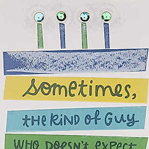 Hallmark Birthday Card for Him (Extra Attention), Color Band Cake (0499RZB1194)