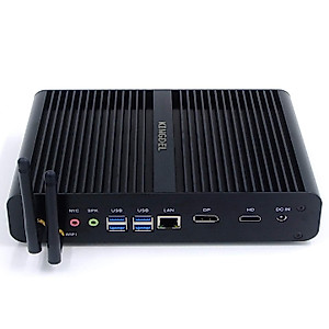 KINGDEL NC860 Fanless Mini PC, Powerful Nettop Computer, Intel i7-8550U 8th Gen. 4 Cores CPU, 16GB DDR4 RAM, 512GB SSD, 4K 4096x2304, HD Port, DP, Metal Case, W-11 Pro