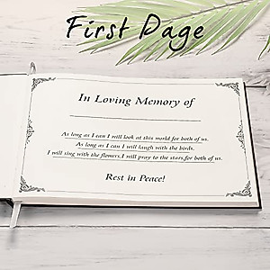 Funeral Guest Book Memorial Guest Book for Funeral 80 Pages Funeral Sign-in Book - A Celebration of Life