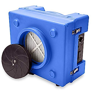B-Air RA-650 HEPA Air Scrubber Commercial Industrial Grade Air Purifier Negative Air Machine for Water Damage Restoration, Blue