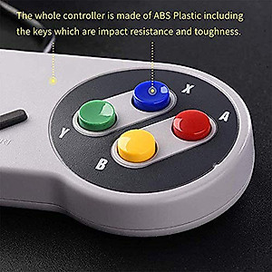 2-Pack Classic SNES Controller Replacement Gamepad for Original Super Nintendo Entertainment System Console