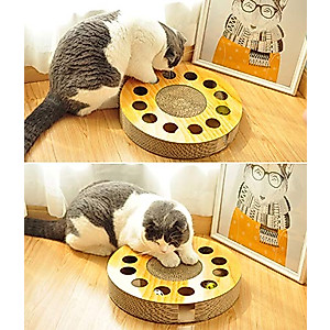 MIAOXSEN Cat Toy with Sturdy Scratching Pads and 2 Jingly Balls for All Ages of Cats