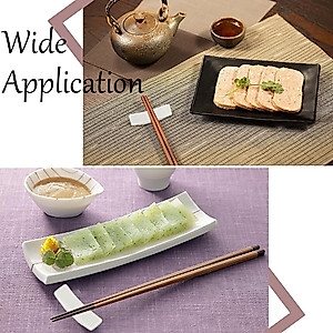 CRASPIRE 6Pcs Ceramic Chopstick Rests Japenese Chopsticks Holders White Chopsticks Stands for Home, Hotel, Restaurant Durable Chopsticks Holders, Spoon Fork Stand Rack Set Decoration Kitchen Gift