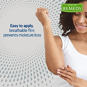 Medline Remedy Specialized Silicone Cream, Unscented (4 fl oz), 12 Count, Gentle Breathable Film for All Ages, Paraben-free and Hypoallergenic Skin Care Cream, Barrier Cream for Dry Cracked Skin