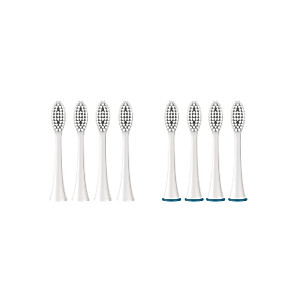 Pursonic Standard Replacement Brush Heads for Dazzlepro Elements Toothbrush & AquaSonic Black, AquaSonic Vibe, AquaSonic Duo pro, AquaSonic Black Series pro (8 Pack)