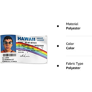 McLovin ID Flag Fake Driver License Flag 3x5 Feet Banner,Funny Poster & Durable Man Cave Wall Flag with Brass Grommets for College Dorm Room Decor,Outdoor,Parties,Gift,Tailgate