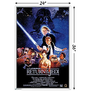 Trends International 24X36 Star Wars: Return Of The Jedi - One Sheet 3 Wall Poster, 24" x 36", Unframed Version