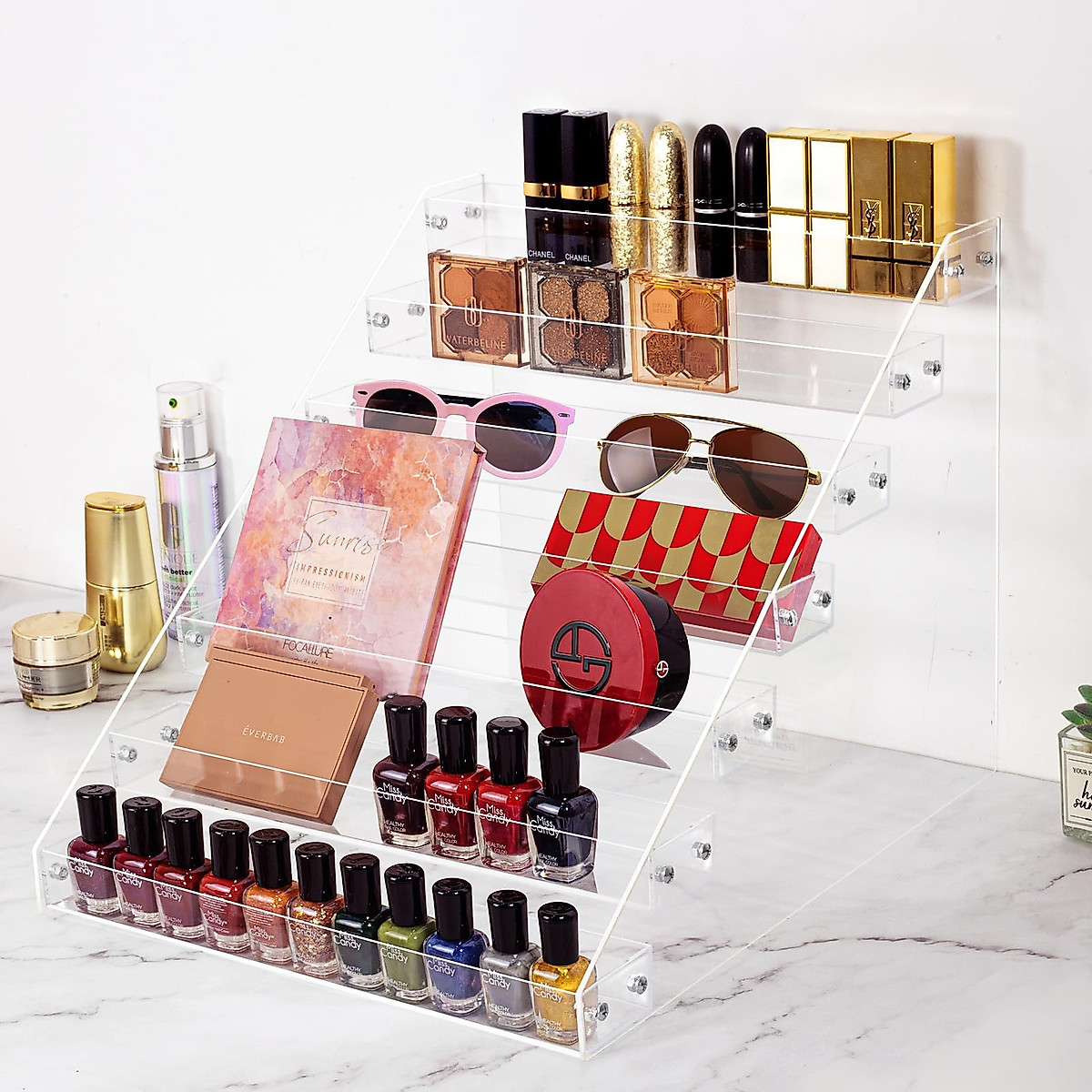 Vowcarol 7 Layers Washi Tape Organizer, Washi Tape Storage Racks