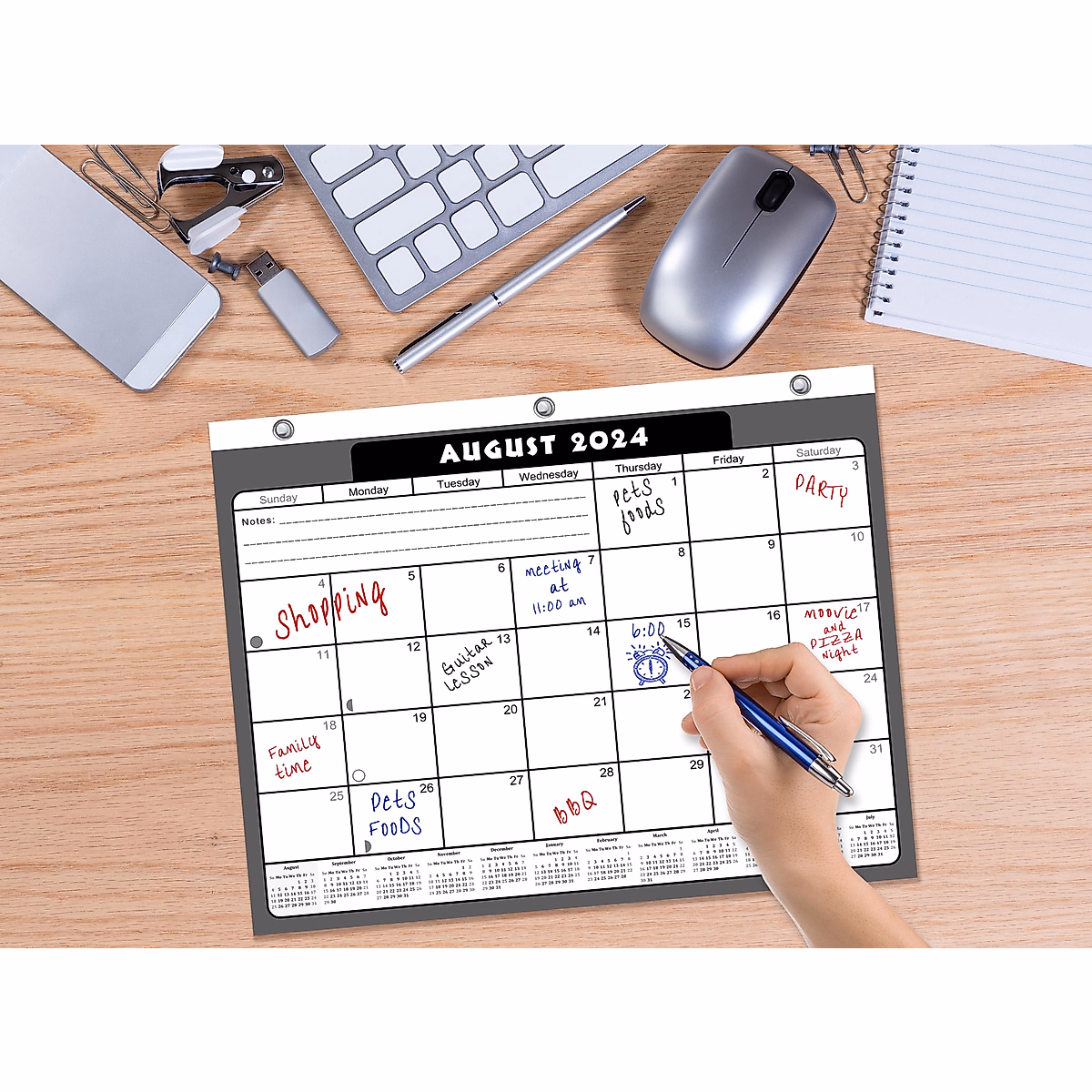 2024-2025 Academic Year 12 Months Student Calendar/Planner for 3-Ring Binder, Desk or Wall (Edition #023)