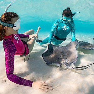 SCUBAPRO Women's Standard UPF 50 Rash Guard, Long Sleeve, Caribbean, M