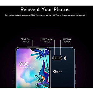 LG G8X ThinQ (128GB, 6GB) 6.4", Dual Camera, Snapdragon 855, 4G LTE GSM AT&T Unlocked (T-Mobile, Metro) US Warranty LM-G850UM (Aurora Black)