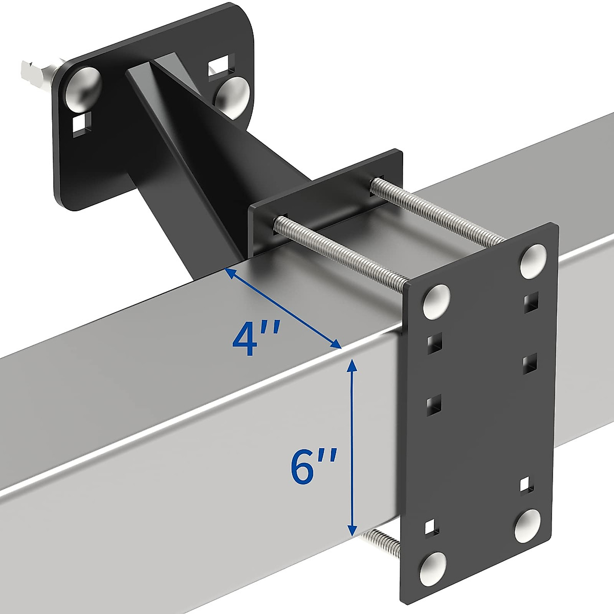 Spare Tire Carrier,Spare Tire Mount for Trailer,Heavy Duty Holds up to 160 Lbs,Fits 4 & 5 & 6 Lugs Trailer Wheels on 4", 4.5'', 4.75'', 5'' and 5.5'' Bolt Patterns