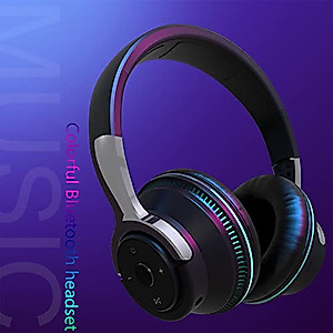 Bluetooth Headphones Over-Ear Headphones Wireless Bluetooth Noise Cancelling Headphones Head-Mounted Headphones Lightweight Wireless Headphones Hifi Stereo PC/Cell Phones/TV/Mp3/Mp4 Cool Stuff