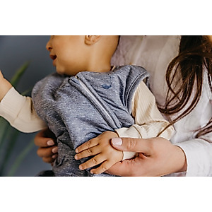 Copper Pearl Sleep Sack: Warm and Cozy Baby Bag in a Variety of Trendy Designs, Safe Alternative to Blankets, Sleeveless Baby Sleep Sack Swaddle Sizes Newborn to 24 Months - Denim