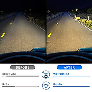 DWVO Headlight Assembly Compatible with 08-12 2008 2009 2010 2011 2012 Accord 4-Door Sedan Headlamps Black Housing Clear Lens Amber Reflector