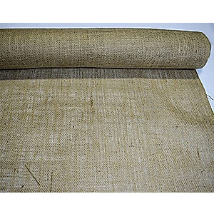 USA Fabric Store Burlap Natural Jute Fabric 10 Oz 72" Wide by The Yard Premium Vintage Upholstery
