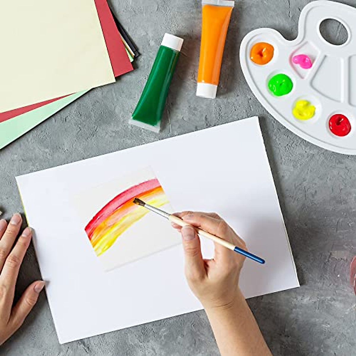 24 Pack Ceramic Tiles for Crafts Coasters with 2 Holder,White Unglazed Ceramic Tiles with Cork Backing Pads, Use with Alcohol Ink or Acrylic Pouring Make Your Own DIY Coasters (Square)