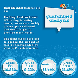 Jack&Pup Pig Ears for Dogs (18 Pack) Extra Thick Half Pigs Ears - Premium Dog Pig Ear Treats - Healthy Dog Pork Chews; Excellent Rawhide Alternative