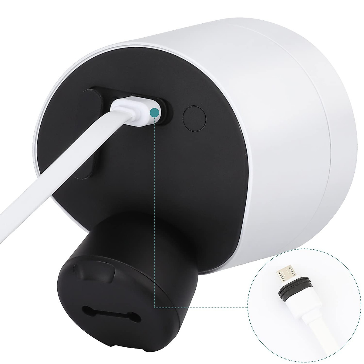 UYODM 2PACK Solar Panel Compatible with SimpliSafe Outdoor Security Camera,Power Your SimpliSafe Outdoor Camera continuously, AL Alloy Frame Durable and Sturdy- Silver