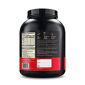 Optimum Nutrition Gold Standard 100% Whey Protein Powder, Vanilla Ice Cream, 5 Pound (Packaging May Vary)