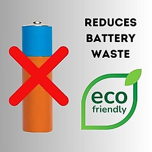J. Thomas Convert AA Devices to Electric Power | Rechargeable Backup | Uninterrupted Operation | Ideal for Single AA Clocks and Devices | 1 NiMH Battery Adapter 1.3V