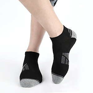 eallco 8 Pairs Mens Ankle Socks Low Cut Socks for Men Sock Size 10-13