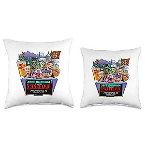 JEFF DUNHAM Providence, RI (2023) Throw Pillow, 18x18, Multicolor