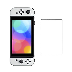 VIESUP Screen Protector for Nintendo Switch – OLED 2021,[2PACK] 9 Hardness Anti-Scratch Easy to Install Ultra Clear Screen Tempered Glass for Nintendo Switch – OLED Model 2021 (7-inch)