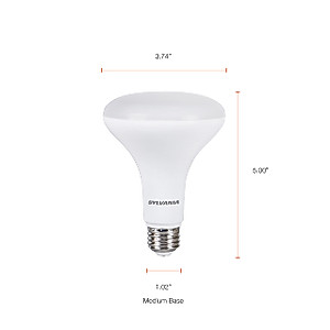 SYLVANIA LightSHIELD BR30 Germicidal LED Light Bulb, 7.5W=65W, CEC Compliant, Dimmable, 650 lm, 5000K, Daylight - 2 Pack (41250)