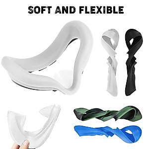 VR Silicone Cover for Oculus Quest 2 - Washable Sweat-Proof Anti-Leakage Light Blocking (Grey)