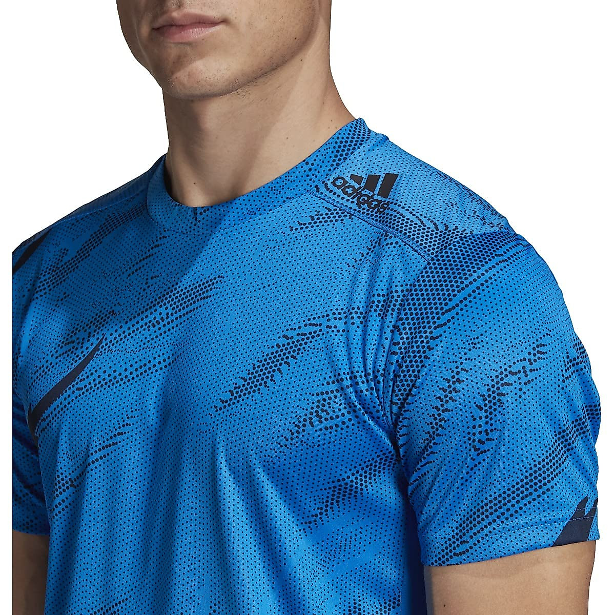 adidas Men's Designed 4 Training All Over Print Tee, Blue Rush, XX-Large
