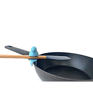 Spoon Pot Pan Holder Spatula Bracket Clip Set Heat Resistance Silicone Kitchen Gadgets Fun Kitchen Gadget BPA-Free, Non-Slip Spoon Holder Stove Organizer (2)