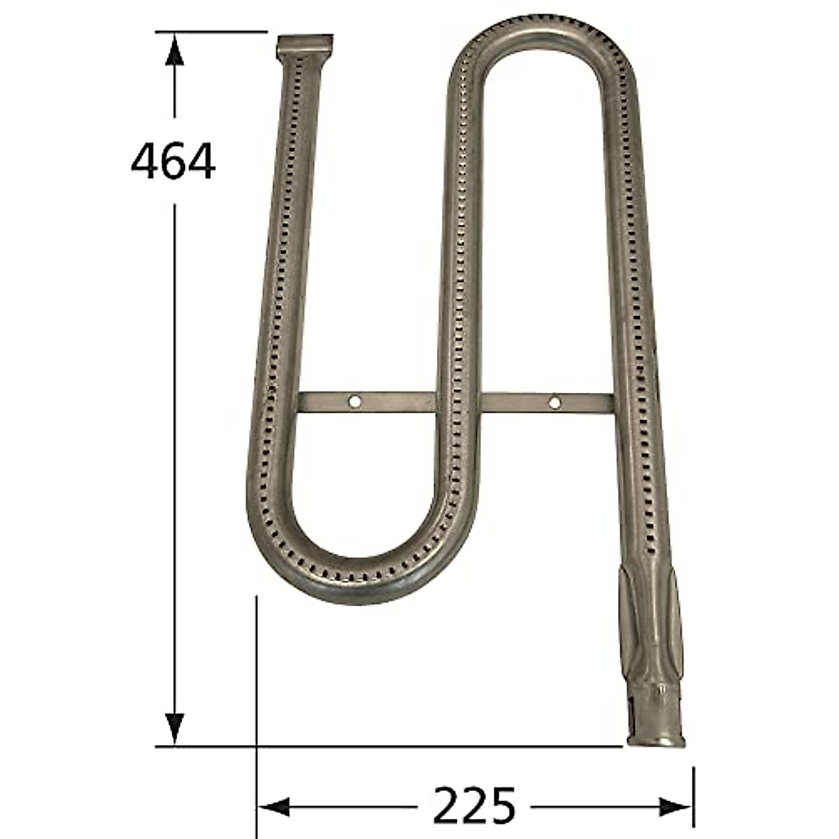 Curved Stainless Steel Burner (Left) for Ducane Grills