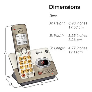 AT&T EL52213 2-Handset Cordless Phone with Answering System & Extra-large Backlit Keys