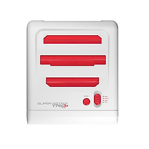 Retro-Bit Super Retro Trio HD Plus 720P 3 in 1 Console System - HDMI Port - for Original NES/SNES, Super Nintendo and Sega Genesis Games - Red/White