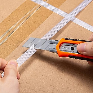 Vanquish Auto-loading Utility Knife Box Cutter with 10pcs Snap-off Blades for Cutting Ropes,Boxes and Cardboard 6026