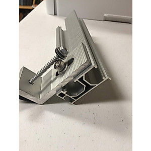 Solar Panel Mounting kit to Mount for 12 Solar Panels, with Clamps, L-Brackets & 88 Inch Rails