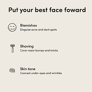 hims Blur Stick Concealer for Men- Erase Acne, Dark spots, Razor Burn- Nourishing, Easy to Use- Vegan, Cruelty-free, No Parabens - Tan 397, 0.24 oz