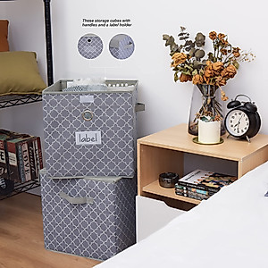 GRANNY SAYS Bundle of 3-Pack Storage Cubes for Closet & 3-Pack Shelf Storage Cubes