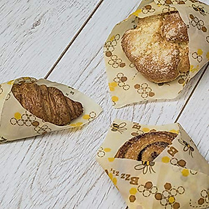 Beeswax Wrap by VertexKIT - ECO-Friendly Reusable and Washable Wraps - Biodegradable Reusable - Plastic-Free, Alternative and Sustainable Food Storage - Re-washable All Natural - Keeps Produce Fresh