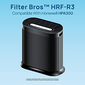 Filter Bros HRF-R3/A300 3 HEPA 6 Carbon Replacement Fits Honeywell HPA300 Series