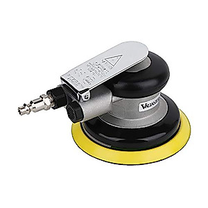 Valianto 5" Air Random Orbital Sander, Dual Action Pneumatic Orbit Orbit Polisher Pro Grinding Sanding Tools Silver