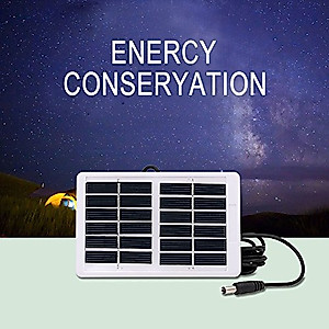 Solar Panel, 6V 12.W Outdoor Multi-Function Portable Waterproof Solar Charger for Emergency Lamp Fan and Vacation Camping