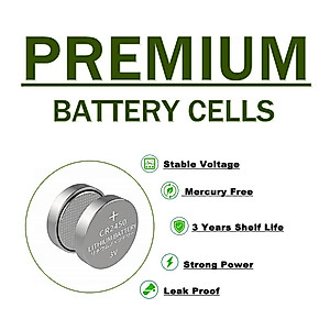 KaPonsec 5PC CR2450 2450 Battery 3V Lithium Battery